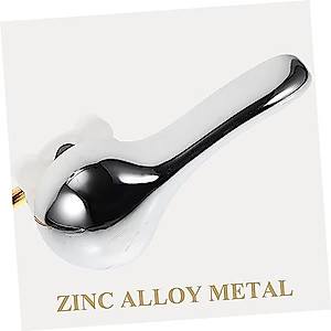 DOITOOL Toilet Accessories 6 Sets Toilet Handles Lever and Flapper Chains Flapper Chain Toilet Flush Tank Lever Metal Toilet Drain Valve Toilet Tank Handle Lever