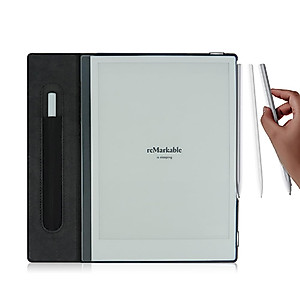 DINGGUAGUA for Remarkable 2 Paper Tablet Case,with Built-in Pen Holder - for 10.3" 2020 Released Cover for Remarkable2 Paper Tablet Book Folio Case,Black