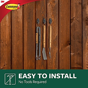 Command 17086S-AW-E Outdoor Terrace, Medium, Slate, 2-Hooks (17086S-AWES), 0, 2 Count