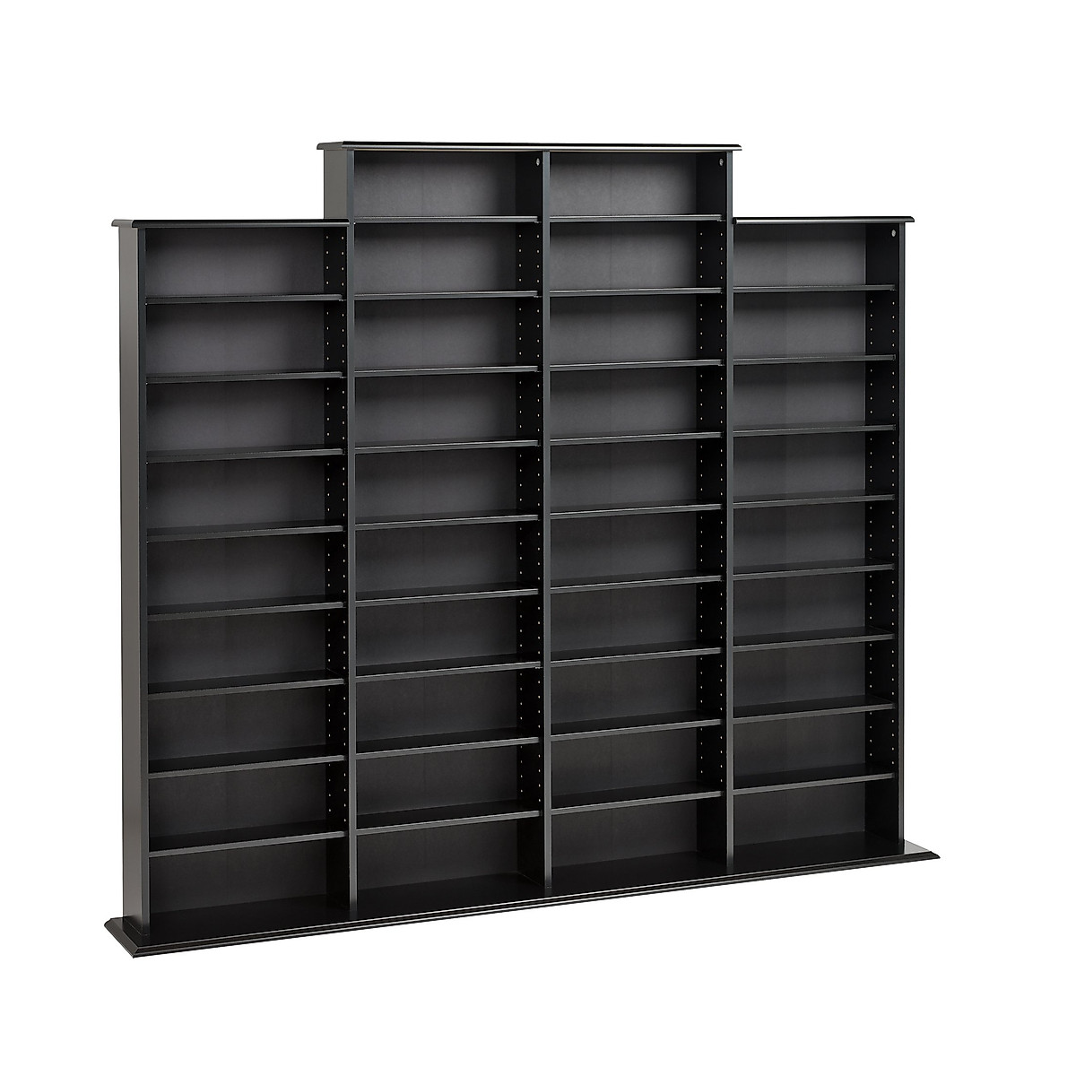 Prepac Quad Width Wall 32 tier Storage Cabinet, Black