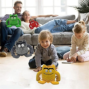 Monster Plush Toys, My Emotional Little Monster Cartoon Doll, Blue/red Monster Plush Toy, Color Plush Doll Set-1set