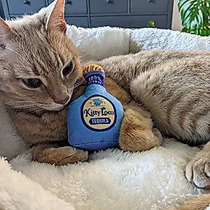 Huxley & Kent Cat Toy | Kitty Loco Tequila | Nappy Hour Strong Catnip Filled Cat Toy | Soft Plush Kitty Toy with Catnip and Crinkle | Kittybelles