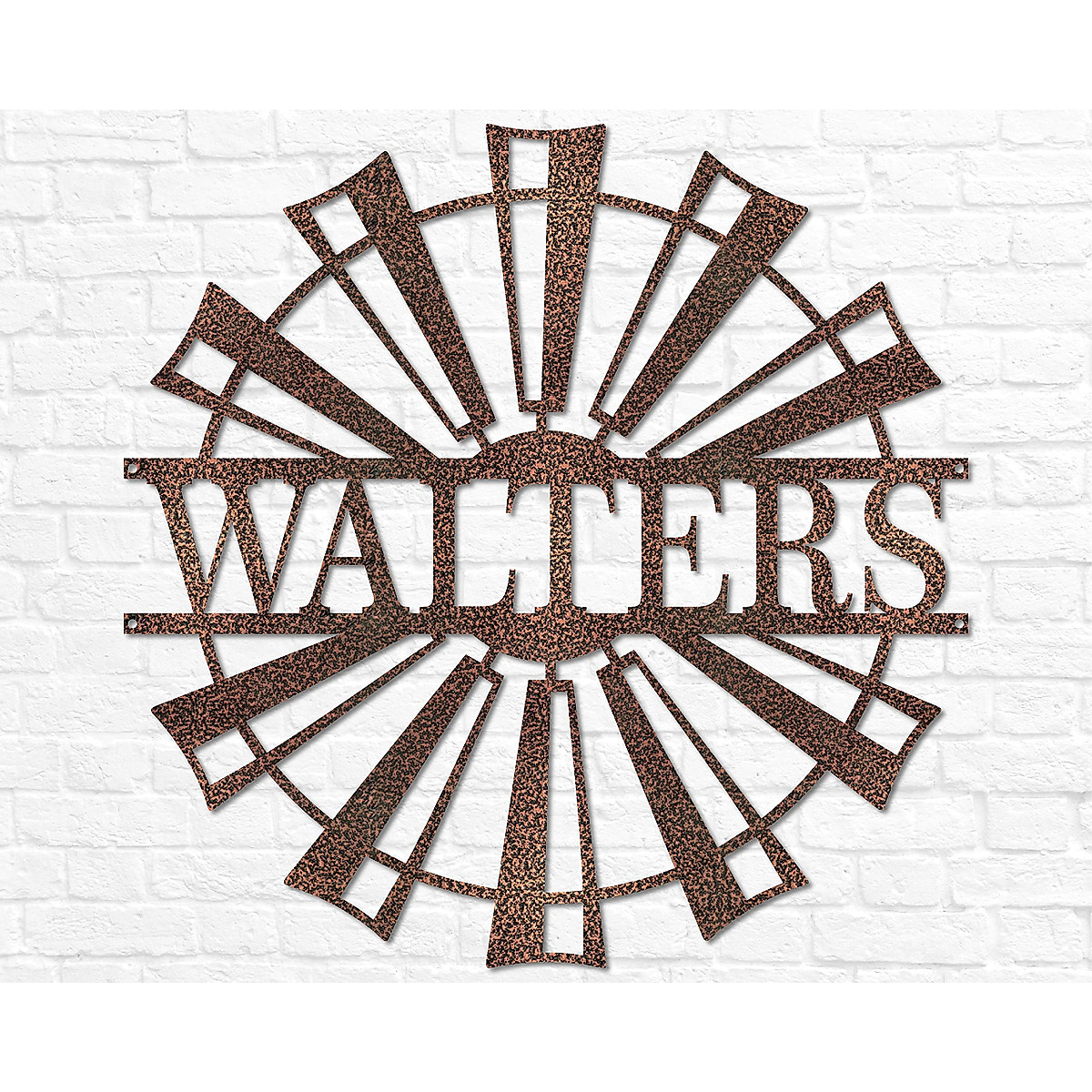 Personalized Windmill Wall Decor Personalized Windmill Sign Custom Windmill Decor Metal Family Name Sign Last Name Farmhouse Decor Farm Sign