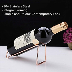 SuproBarware Wine Rack - Stainless Steel Single Wine Bottle Holder Rack, Stylish Wine Bottle Organizer Great for Wine Lovers (cp 6)