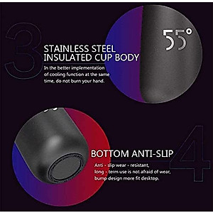 MXJCC Cupcooler, Instant Cooling Cup Smart Device Fast-Cooling Mini Portable Refrigerator Cools for Drinks and Water Extreme Fast Beverage Cooler (Color : Gray)