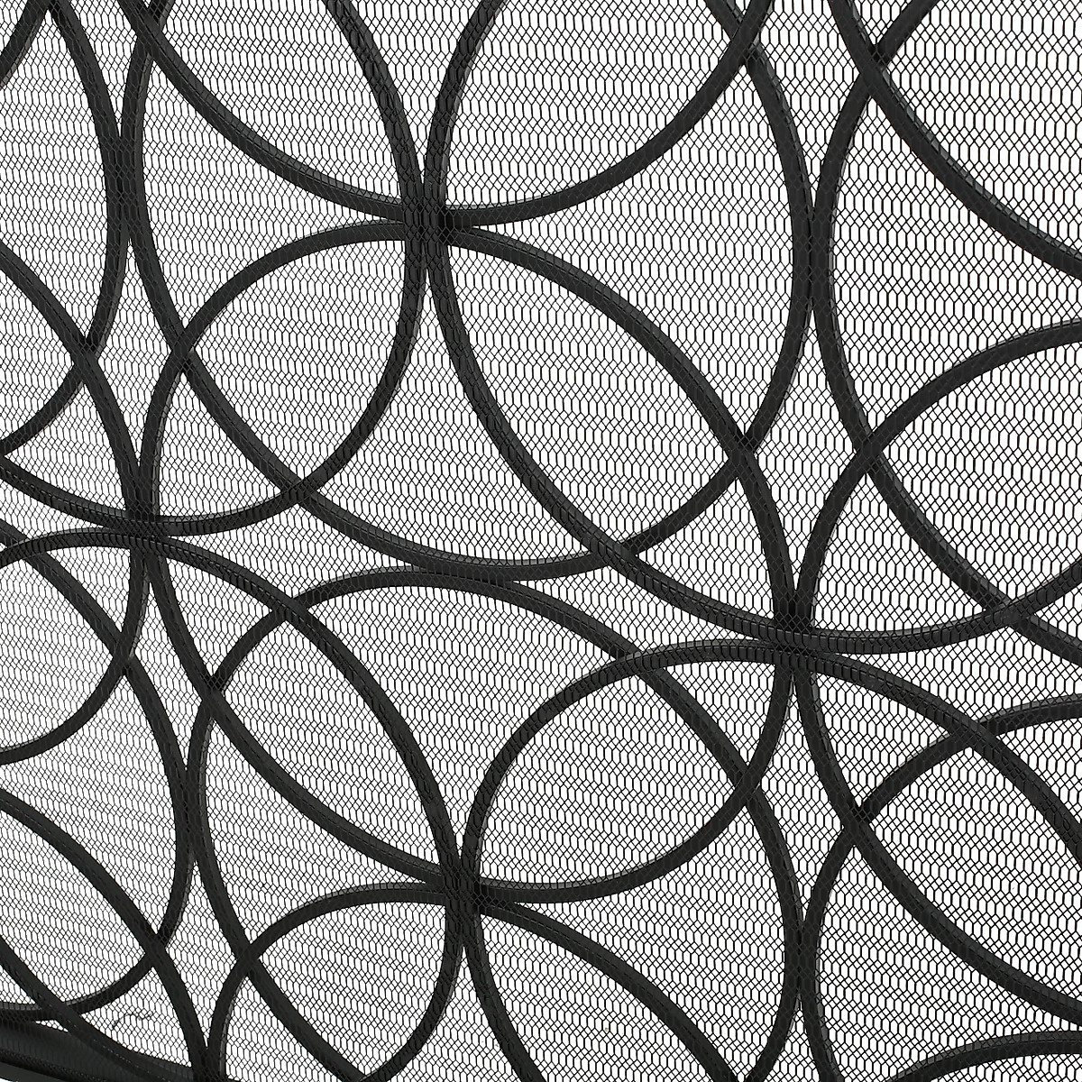 Christopher Knight Home Valeno Single Panel Iron Fireplace Screen, Black