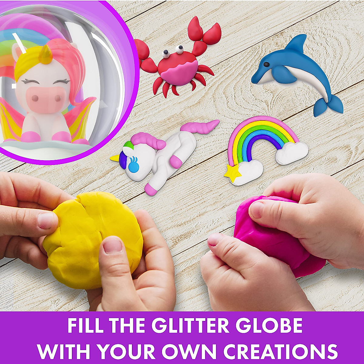 Paint Your Own Unicorn Craft Kit Ceramic Unicorn Snow Globe with Painting Art Crafts Unicorn Gift for Girls Tweens DIY Paint Potion Making Activity Kit for Kids Decorate Room Ages 6+