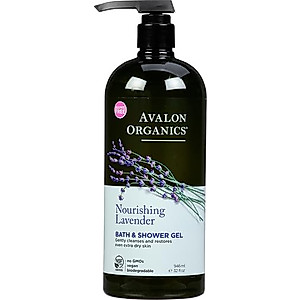 Avalon Organics Bath & Shower Gel, Nourishing Lavender, 32 Oz