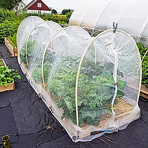 GonLei Garden Netting 10 * 50 FT Ultra Fine Garden Mesh Netting Protection Net Plant Cover Screen Vegetable Row Cover,Blueberry Netting Shrubs Fruits Tree Flowers Garden Screen Barrier Net