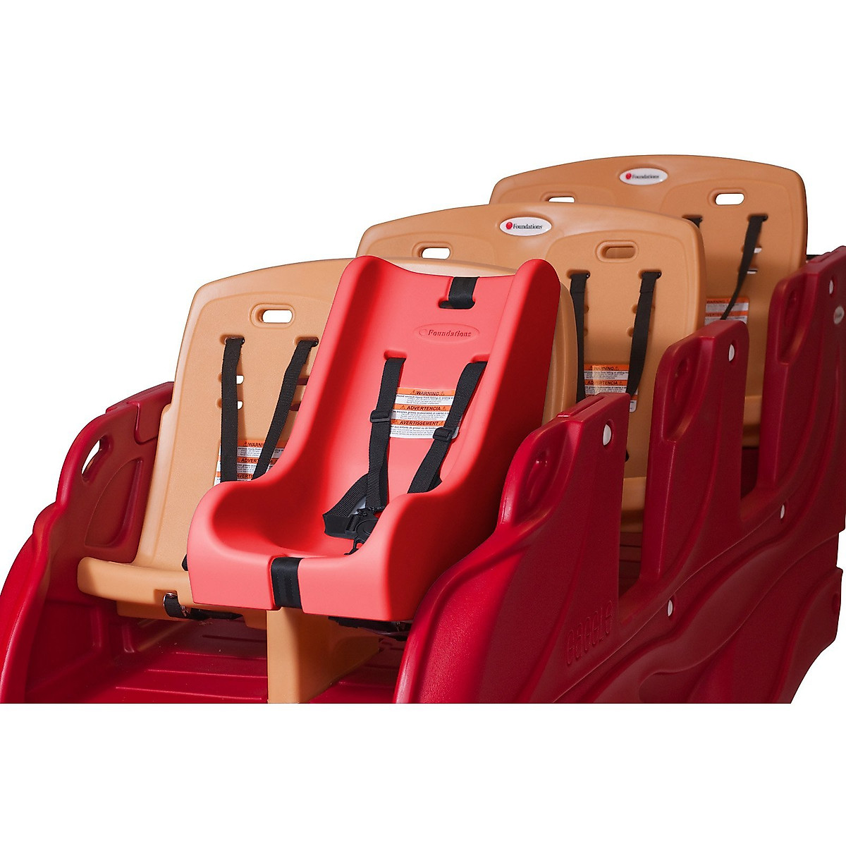 Foundations Gaggle Parade 4 and 6 Buggy Infant Seat, Suitable for Children Under 6 Months, Features Soft Contours, Designed to Provide Safety & Comfort (Red)