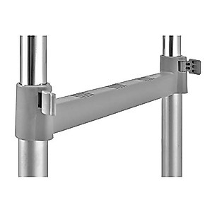 Seasonfall Double Rail Clothing Garment Rack Heavy Duty Clothes Rack for Hanging Multi-Functional Rolling Clothes Organizer on Wheels