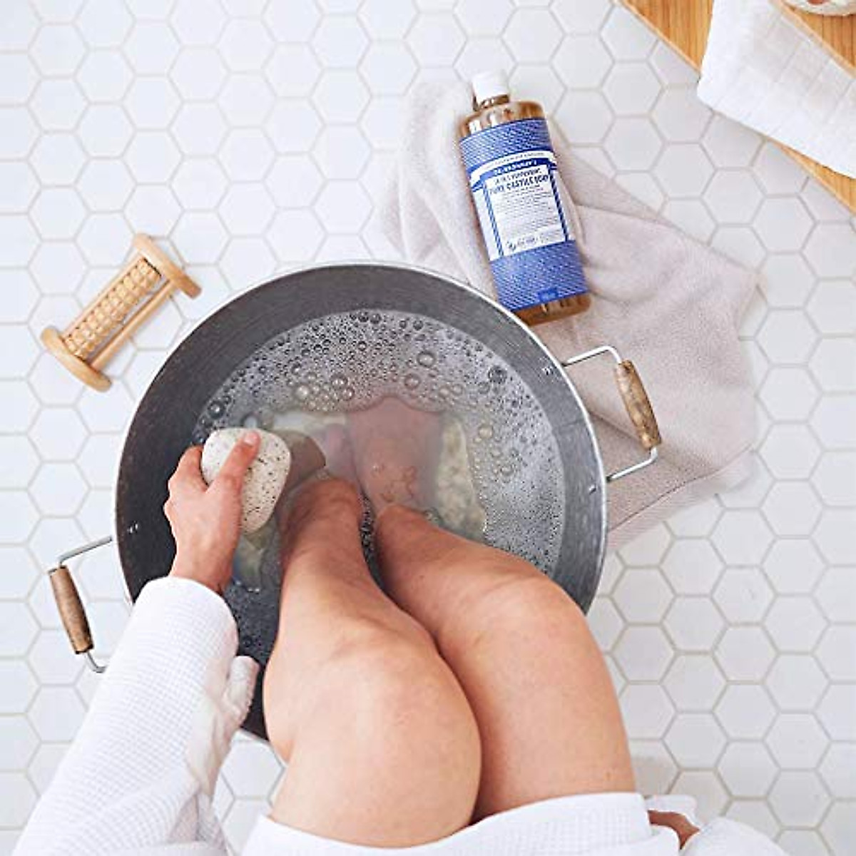 Dr. Bronner's - Variety Pack: Pure-Castile Liquid Soap (Peppermint, 32 oz) & Sal Suds Biodegradable Cleaner (32 oz) - Organic, Non-GMO, Vegan, Cruelty-Free | 2 Count