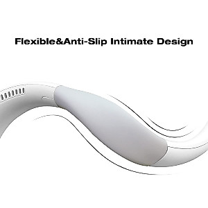 udeler Portable necklace fan,cool living personal ,Hands Free air Cooling Super Quiet fan 3 Speeds 48 Air Outlet 360°Cooling Hanging Neck Fan for Traveling,Sports, Office