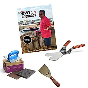 evo Professional Series Table Top Grill (10-0021-NG), Seasoned Steel Cooktop, Natural Gas