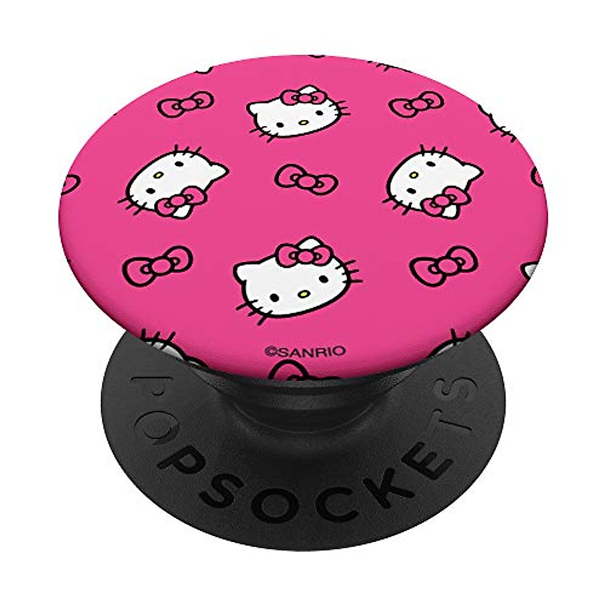 Hello Kitty and Bows Pattern PopSockets PopGrip: Swappable Grip for Phones & Tablets
