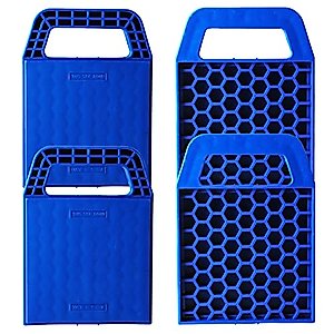 Wadoy Camper RV Stabilizer Jack Pad Leveling Blocks for Trailer Vehicle Auto Car Wheel (4 Pack)