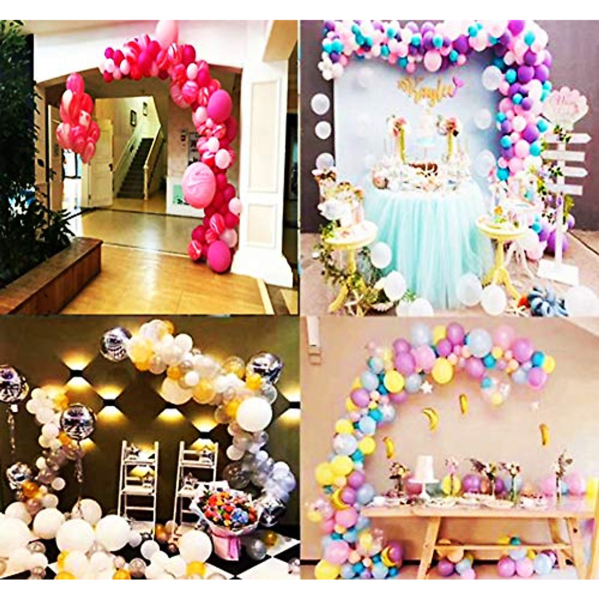 KINGGRID Balloon Decorating Strip, 16.5ft, for Party (2 Pack) Upgraded Version