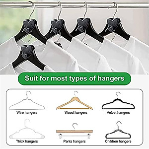 Closet Organizers and Storage,Clothes Hanger Connector Hooks AS SEEN ON TV,Space Triangles for Hangers,12 Pcs Ultra Premium Hanger Hooks to Create Up to 5X Closet Space,Fits All Hangers Heart Shape