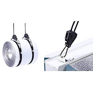 Acronde 4PCS 1/8" 6Ft Adjustable Heavy Duty Rope Hanger Ratchet Kayak and Canoe Bow and Stern Tie Downs Straps (6)