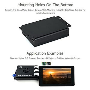 waveshare Mini-Computer Add-ons Based on Raspberry Pi Compute Module CM4S / CM3 / CM3L / CM3+ / CM3+L Comes with PoE Expansion Board