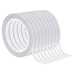 Double Sided Adhesive Tape, Cridoz 9 Rolls Double-Side Craft Tape for Card Making, Scrapbooking, DIY Crafts and Office School Stationery Supplies (1/4 Inch, 25 Yards Per Rool)