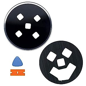 Ubrokeifixit Galaxy Watch Back Rear Lens Glass with Tape Replacement for Samsung Galaxy Watch 46mm SM-R800 R805/Galaxy Watch 42mm SM-R810 R815 Black(Rear Cover NOT Included)