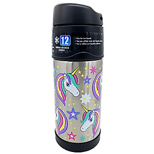 Thermos 12 oz FUNtainer Bottle - Unicorns & Rainbows