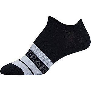 Under Armour Women's Essential 2.0 Lightweight No Show Socks, 6-Pairs , Black/Gray Assorted , Medium
