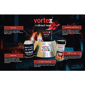 Genuine Medium BBQ Vortex GIFT PACK for wsm Kettle 22 26.75 Big Green Egg kamado - 3 PC