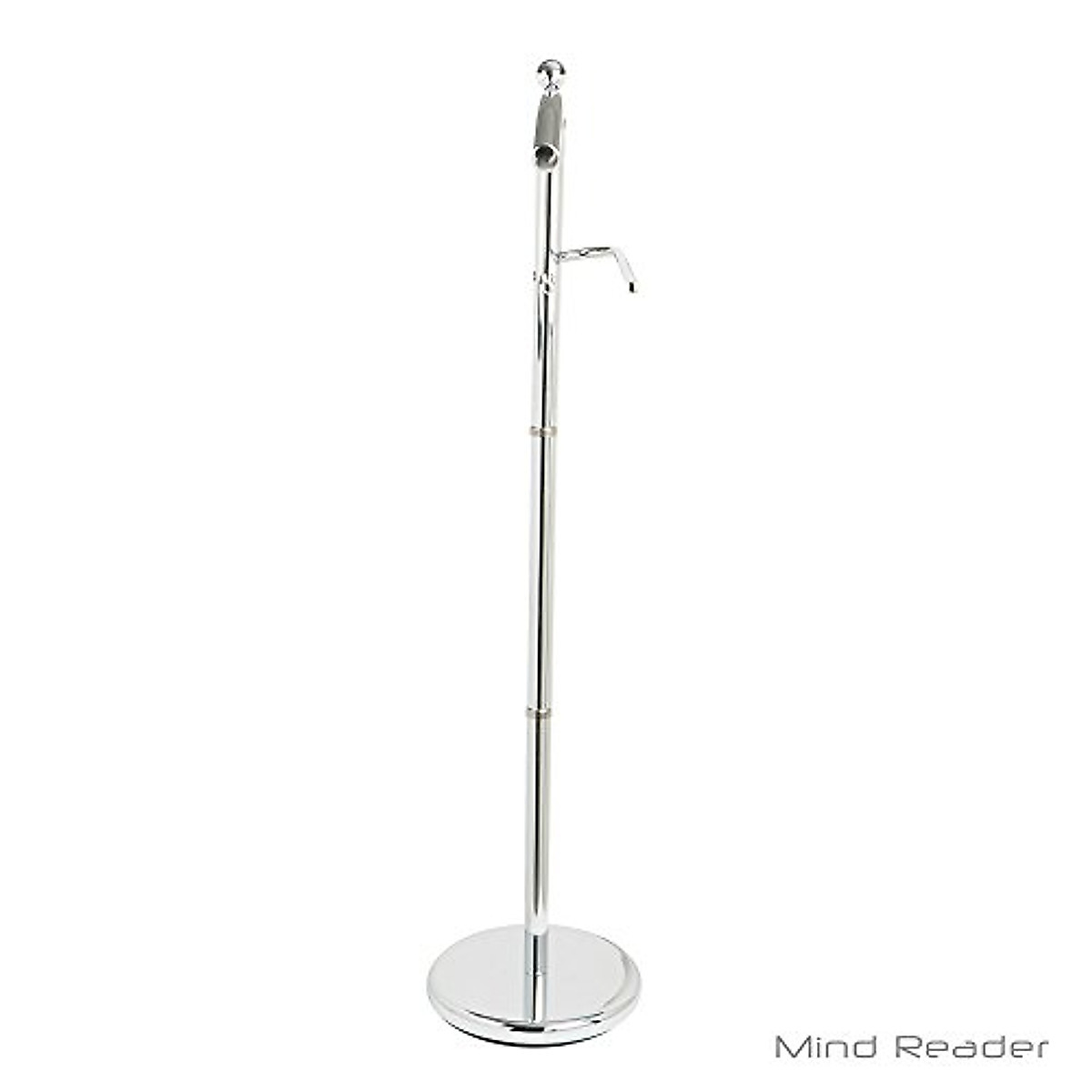 Mind Reader Stainless Steel Valet Suit Rack Stand, Silver