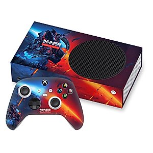 Head Case Designs Officially Licensed EA Bioware Mass Effect Key Art Legendary Graphics Vinyl Sticker Gaming Skin Decal Cover Compatible With Xbox Series S Console and Controller Bundle