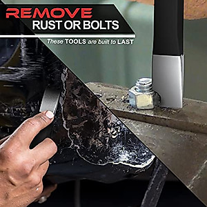 ABN Cold Chisel Set Automotive Punch Tool Kit – 29-Piece Punch Chisel Set – Pin Punch Set, Center Punch Set, & More