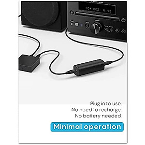 ZVFOTN Ground Loop Noise Isolator, Audio Noise Filter for Car Audio/Home Stereo System with 3.5mm Audio Cable, Eliminate Buzzing Sound, Black