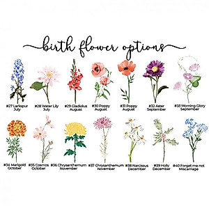 Personalized Grandma's Garden Platter,Custom Birth Month Platter with Grandchild's Name,Personalized Family Platter,Unique Mother's Day Gift for Grandma Mom,20cm*30cm(STYLE3)