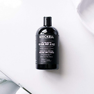 Brickell Men's Rapid Wash, Natural and Organic 3 in 1 Body Wash Gel for Men, 16 Ounce, Spicy Citrus Scent
