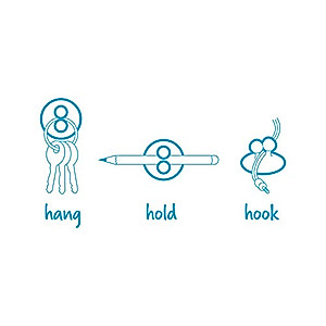 Dreamfarm Jot | Just Hold it There PVC Suction Hook | Clear | 4 Pack