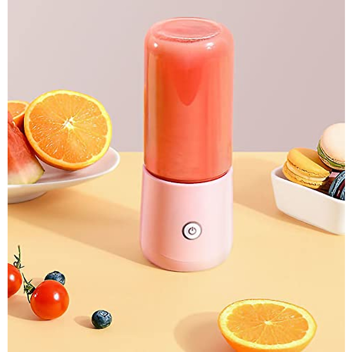Sports Water Bottle with Portable Blender for Juice and Smoothies Maker USB Travel Juice Cup Personal Travel Blender Baby Food Mixing Updated 6 Blades (3)