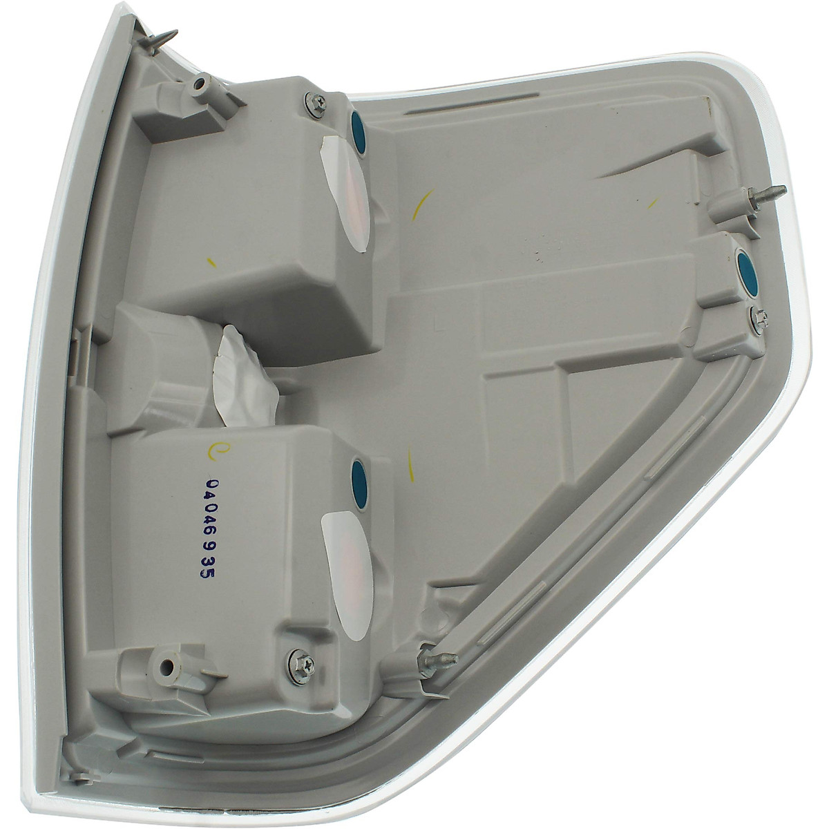 Garage-Pro Tail Light Lamp Compatible with 2009-2014 Ford F-150 Styleside Red Lens Driver Side With Chrome Bezel Trim Design