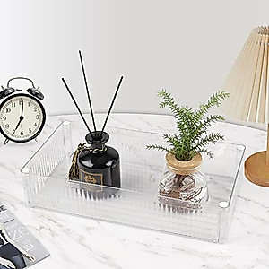 Bathroom Countertop Organizer Clear 2-Tier, Makeup Shelf Organizer for Makeup Perfume, Bathroom Storage Organizer Counter for Vanity Kitchen