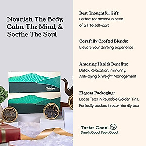 Teaniru, Novelty Tea Collection | Assortment of Premium Loose-leaf Teas - 3 Aromatic & Flavorful Blends (serves up to 100 cups)