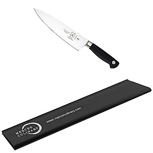 Mercer Culinary Genesis 8-Inch Short Bolster Chef's Knife and Knife Guard