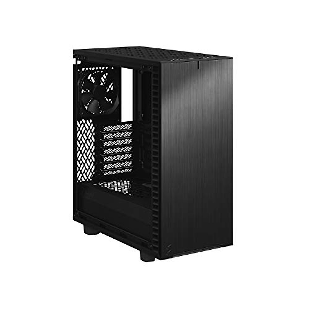 Fractal Design Define 7 Compact Black Brushed Aluminum/Steel ATX Compact Silent Dark Tinted Tempered Glass Window Mid Tower Computer Case