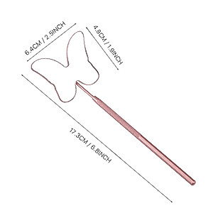 Miuffue Butterfly Lash Mirror, 2.5" Cute Eyelash Mirror, Stainless Steel Detachable Lash Mirror Makeup Mirror for Lash Extension Supplies, Pink