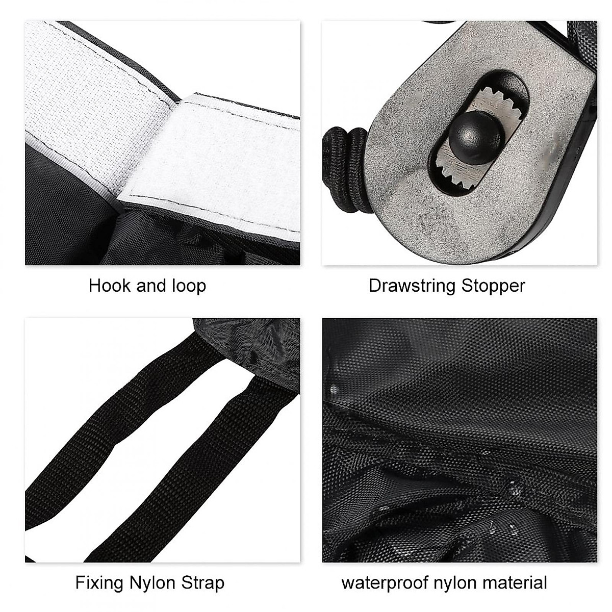 Alomejor Kayak Deck Spray Adjustable Kayak Spray Skirt Outdoor Waterproof Nylon Water Sports Boat Deck Surf Cover Accessories for Boat Canoe Surf Kayak(26 * 19 * 4cm Black)