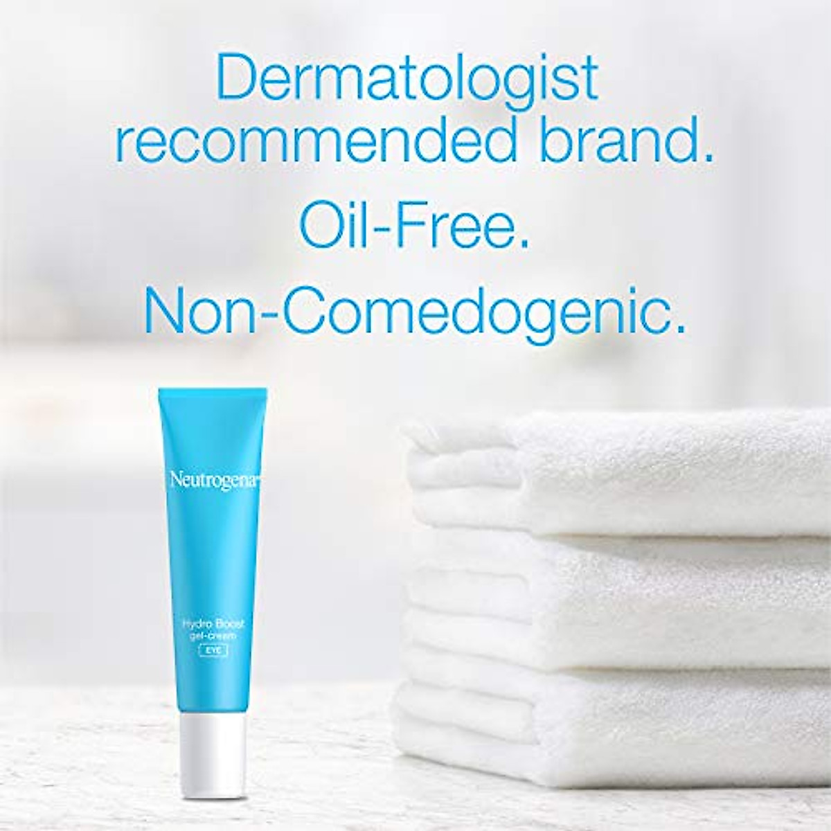 Neutrogena Hydro Boost Water Gel Facial Moisturizer with Hyaluronic Acid, 1.7 oz & Hydro Boost Hydrating Gel Eye Cream with Hyaluronic Acid, 0.5 oz