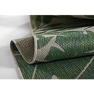 Novogratz by Momeni Villa Salerno Green Indoor/Outdoor Area Rug 2' X 3'