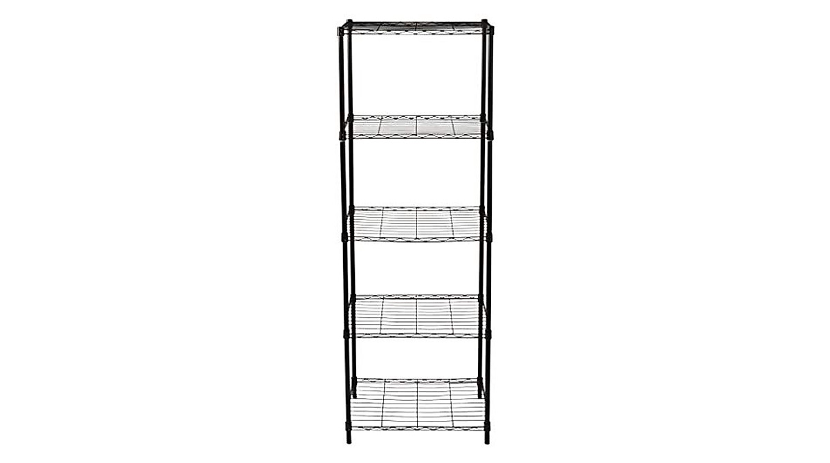 Home Basics 5-Tier Wire Shelving Unit - Durable & Versatile