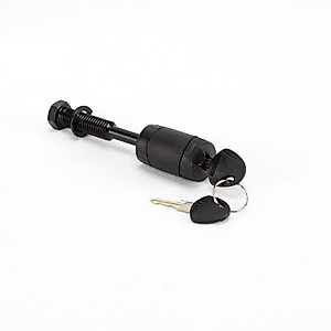 Heininger Black 5/8" Diameter Pin 6001 Advantage SportsRack 2" Threaded Receiver Trailer Hitch Lock