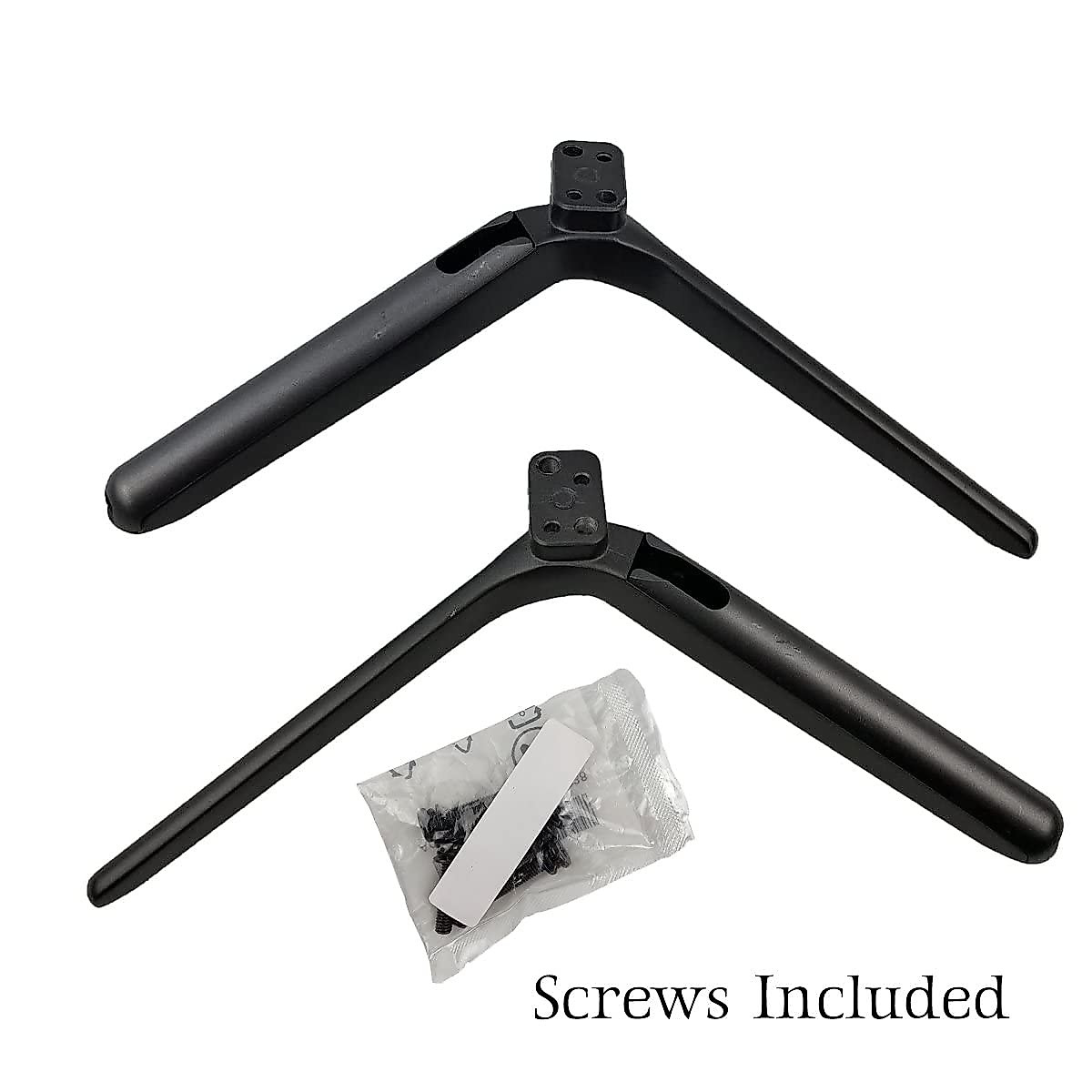 Ceybo OEM Replacement TV Base Stand Legs Compatible with TCL Base Tabletop Smart TV Stand sub for TCL 50S535 55S535 55S535CA 65S535 - Screws Set Included/Easy to assemble