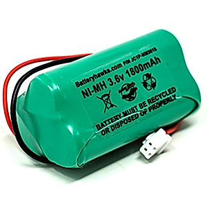 (5 Pack) 3.6v 1800mAh Ni-MH Solar Light Battery Pack Replacement for Emergency/Exit Light Unitech Ni-MH AA1800mAh 3.6V AA NIMH 1800 MAH